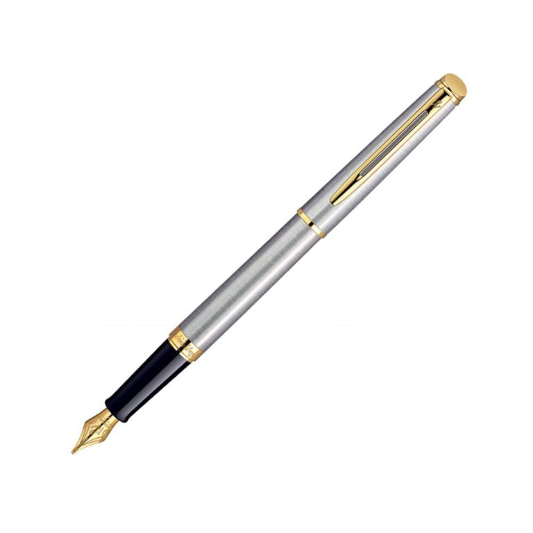 Waterman Hemisphere Stainless Steel GT Fine Nib Fountain Pen – Penhance